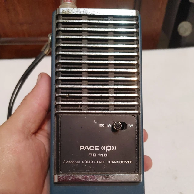 VINTAGE PACE MODÈLE CB 110 Émetteur-Récepteur 3 Canaux Talkie Non Testé ...