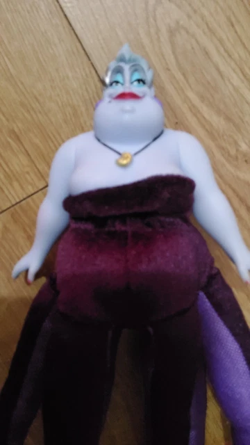 THE LITTLE MERMAID Ursula Part Plush Vinyl Doll 11" Disney Store Doll £ ...