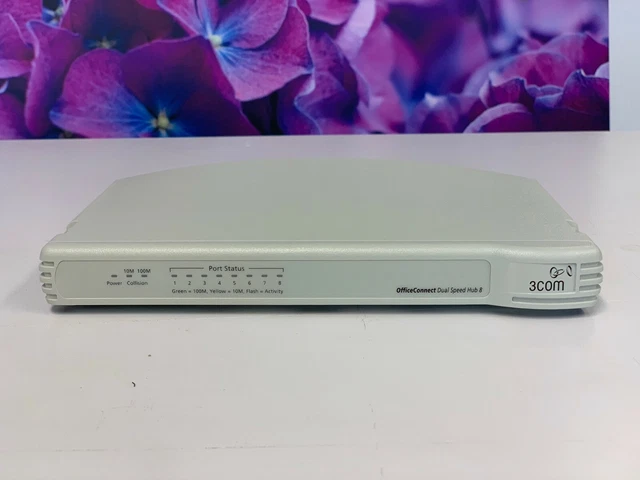 3COM OFFICECONNECT DUAL Speed Hub 8/TPC 8 port 10BaseT 3C16753 UK ...