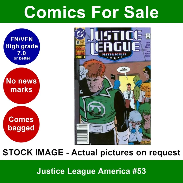 DC JUSTICE LEAGUE America #53 comic - FN/VFN clean 01 August 1991 EUR 7 ...
