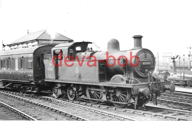 RAILWAY PHOTO LMS 2P 41900 Gloucester Passenger Station SB Stanier 0-4 ...