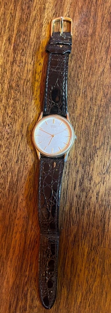 SEIKO MENS GOLD Tone Quartz Watch - Vintage Watch £35.00 - PicClick UK