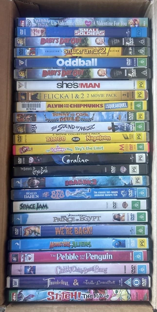 25 KIDS DVDS Children Movies Bundle Bulk Lot -PRE OWNED #502 $59.99 ...