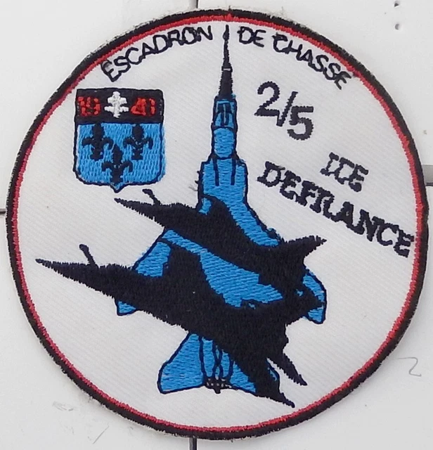 TISSU AVIATION ARMÉE De L'air Escadron De Chasse 2/5 Ile De France EUR ...
