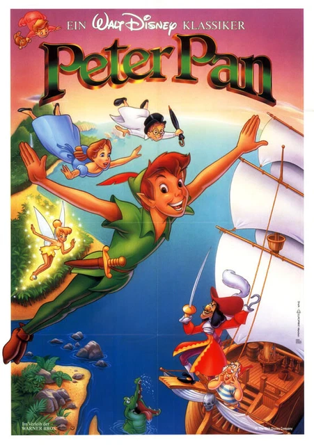 PETER PAN ORIGINAL A1 Kinoplakat Walt Disney / Clyde Geronimi / Wilfred ...