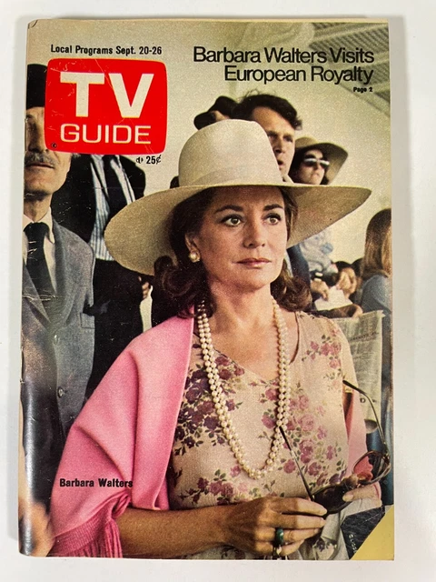 1975 TV GUIDE Barbara Walters NY Metro Edition £5.98 - PicClick UK
