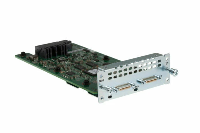 CISCO ROUTER MODULES and Interface Cards (NIM2T) 2 Port Rack Mountable ...