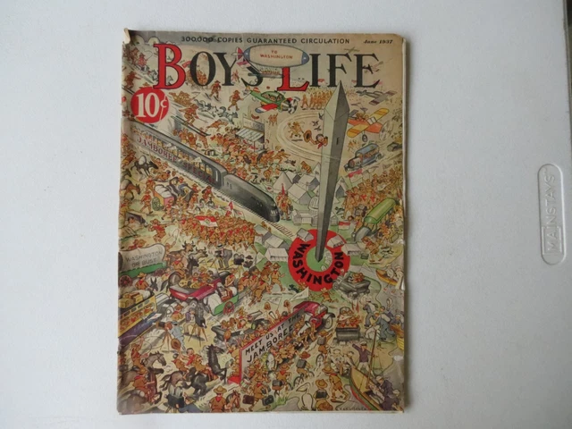 VINTAGE BOY SCOUTS BSA Boys' Life Magazine June 1937 Jamboree Edition ...