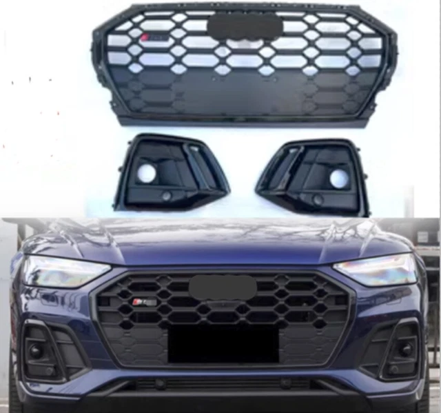 FOR AUDI Q5 SQ5 Front bumper Black Grille Grill +low fog grill 2020 ...