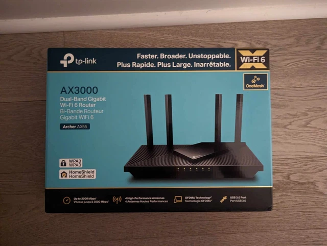 TP-LINK AX3000 WIFI 6 Smart WiFi Router Gigabit Internet Router, Dual ...