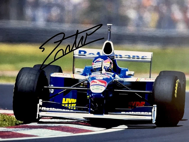 JACQUES VILLENEUVE SIGNED Photo F1 Autografo Formula 1 GP Legend ...