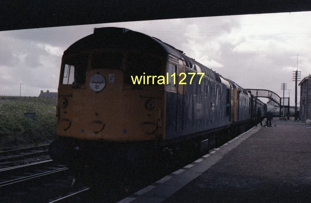 ORIGINAL RAILWAY PHOTOGRAPHIC negative Class 26 26037 at Georgemas ...