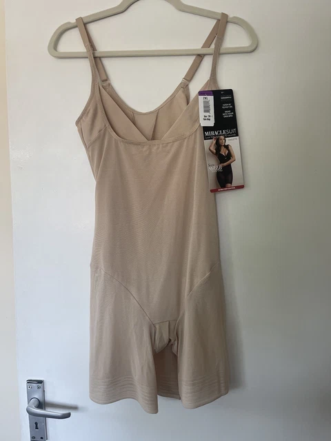 MIRACLESUIT EX FIRM Singlette Sexy Sheer Shaping Beige UK 2XL New Tags ...