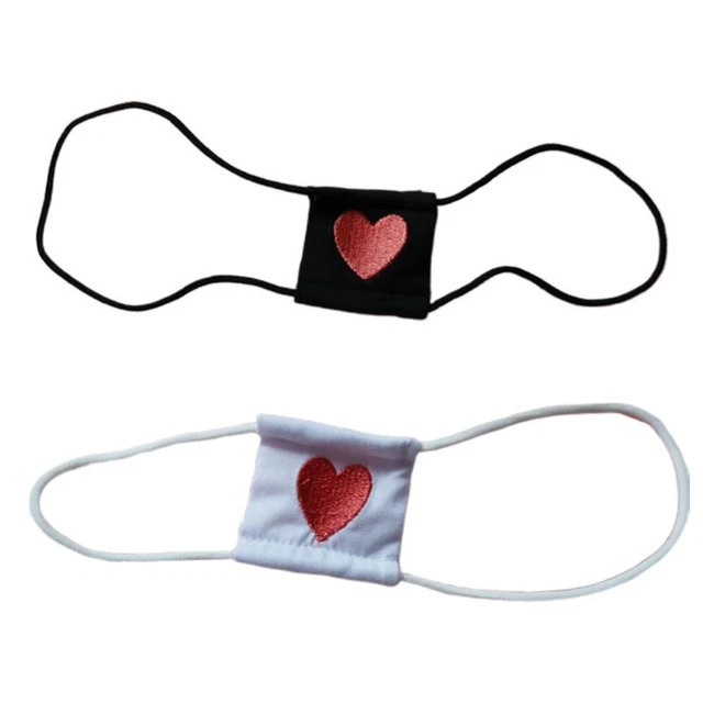 WOMEN ANIME COSPLAY Costume Eyeshade Heart Embroidery Single Eye Mask ...