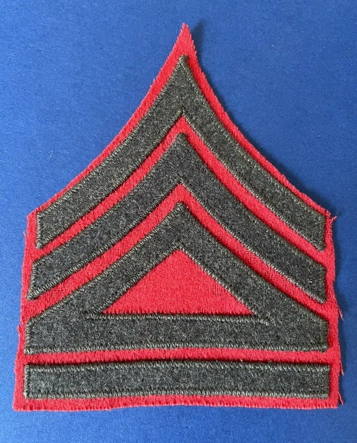 RARE WWI ERA USMC Technical Sergeant Rank Insignia Chevron Patch £69.05 ...