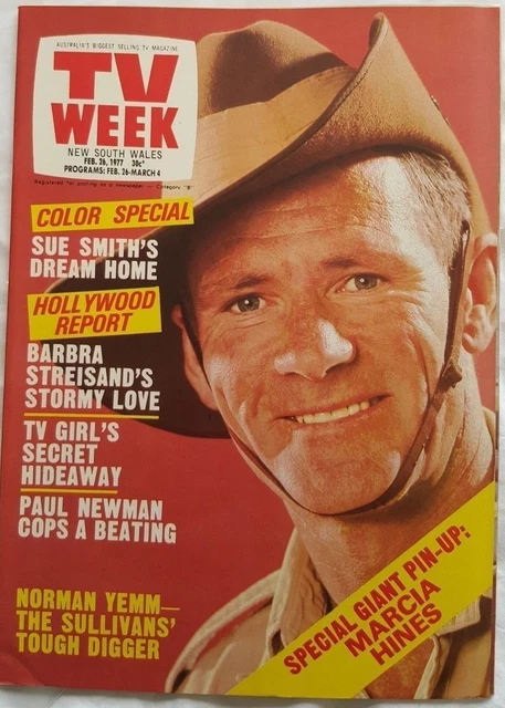 TV WEEK MAG,1977 Feb 26~Sullivans,The Box,Marcia Hines,Barry Humphries ...