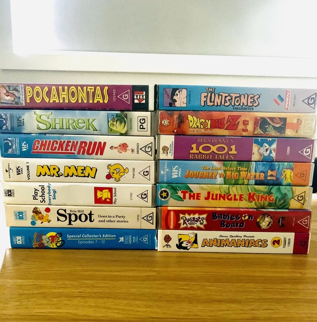 RARE VHS COLLECTION universal ABC warner Bros nickelodeon And More $70. ...
