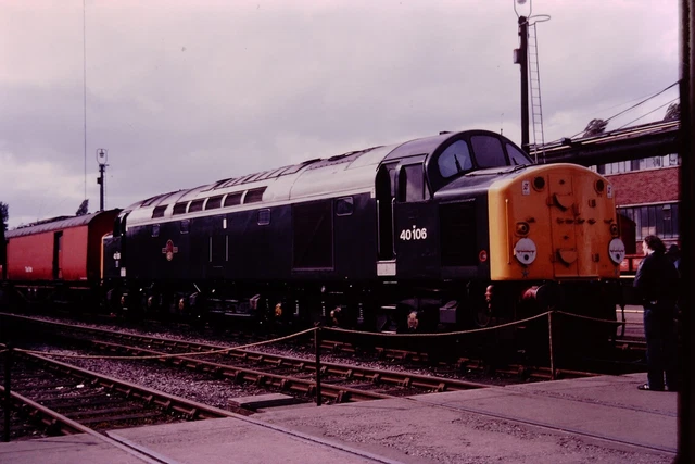 1981 BRITISH RAIL BR Diesel Electric 40106 Loco Railway Slide 981 £2.50 ...
