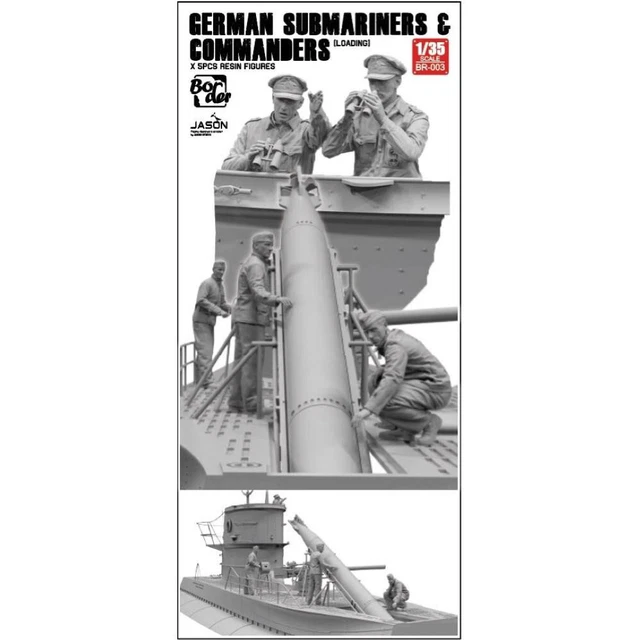 BMBR004 BORDER MODELS 1/35 German Submariners & Commanders LOADING ...