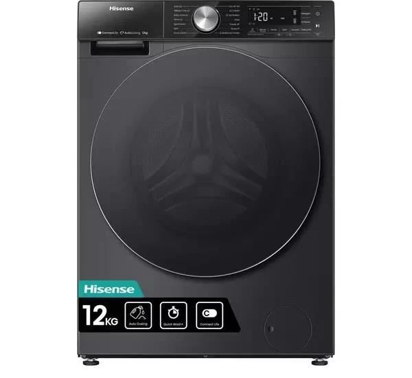 HISENSE 5S SERIES Auto Dosing WF5S1245BB Washing Machine - Black ...