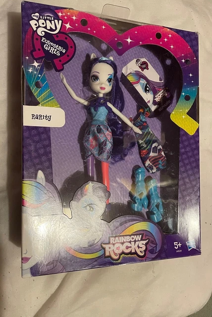 MY LITTLE PONY Equestria Girls Rainbow Rocks Rarity Doll with Fashions ...
