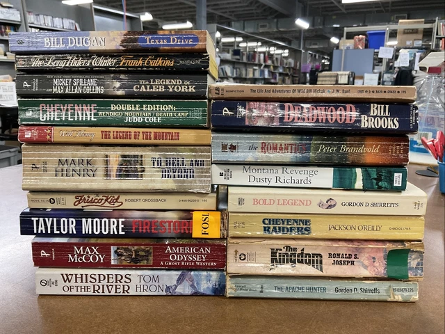 LOT DE 18 westerns PB Frank Calkins, Bill Dugan, Mark Henry, Max McCoy ...