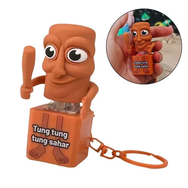 TUNG TUNG TUNG Sahur Keychains Italian Brainrot Animals Key Holder ...