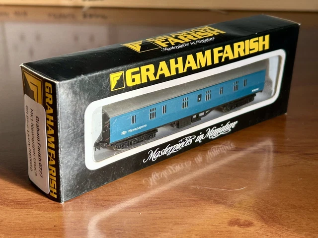GRAHAM FARISH 0777 N Gauge Mk1 Newspaper Coach in BR Blue Livery M80650 ...