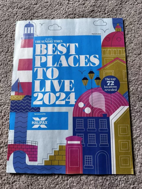 SUNDAY TIMES BEST Places To Live UK 2024 17th March 2024 17/3/24 £10.00 ... SUNDAY TIMES BEST Places To Live UK 2024 17th March 2024 17/3/24 £10.00 ...