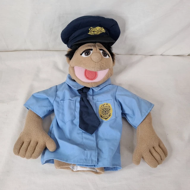 MELISSA & DOUG Policeman Hand Puppet NO STICK Plush Soft £22.99 ...