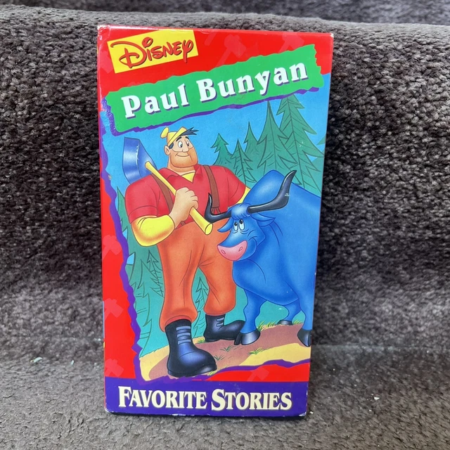DISNEY FAVORITE STORIES Paul Bunyan WITH ORIGINAL BOOK Inserts VHS 1995 ...
