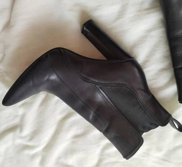 Y2K VINTAGE RIVER Island Chelsea Boots Ankle Boots High Heel 4 37 £28. ...