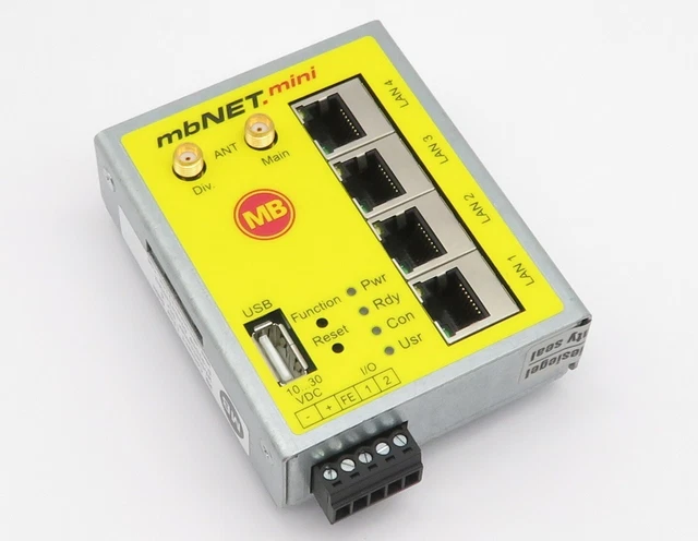 MB CONNECT LINE mbNET.mini Industrierouter MDH 862 Router 4G EU OpenVPN ...