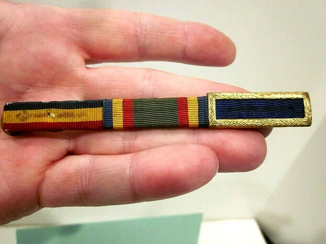 WORLD WAR II Navy Marine Army Ribbon Bars Presidential Unit Citations ...