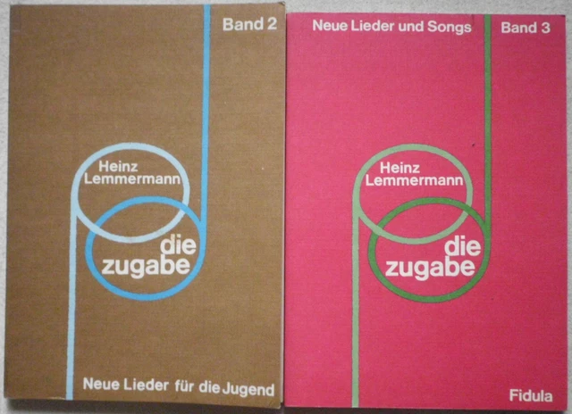 2 X HEINZ Lemmermann, die Zugabe - Band 2/3, neue Lieder, Fidula. EUR ...