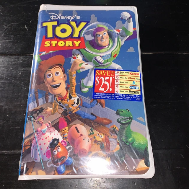WALT DISNEY VHS Toy Story 1995 Pixar Animation Buzz Lightyear Factory ...
