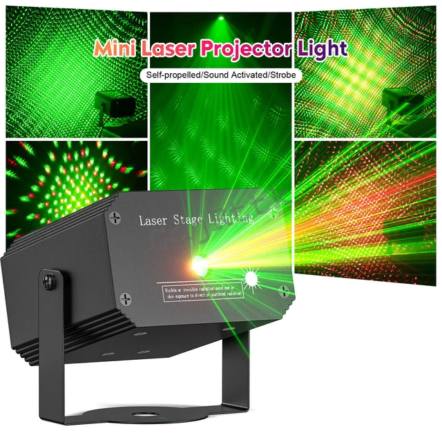 MINI LASER PATTERNS Stage Lighting RGB Laser Projector Party Disco Club ...