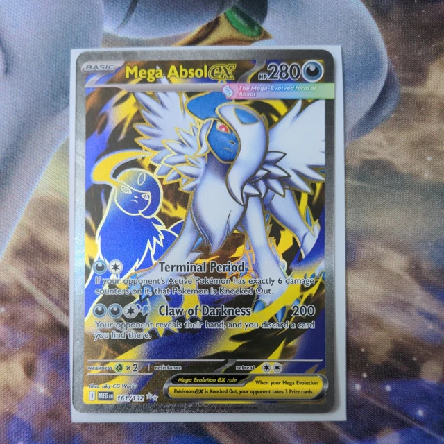 MEGA ABSOL EX 161/132 Mega Evolution Pokemon card Full Art Ultra Rare ...