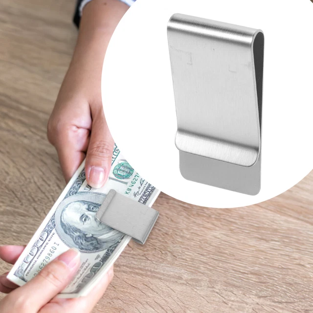 MONEY CLIPS FOR Men Receipt Ticket Binder Clamp Double-sided £5.19 ...