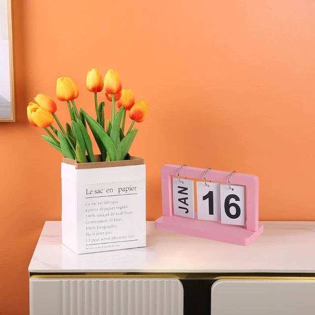 2025 CALENDAR PERPETUAL Calendar Flip Month Date Display Desktop ...