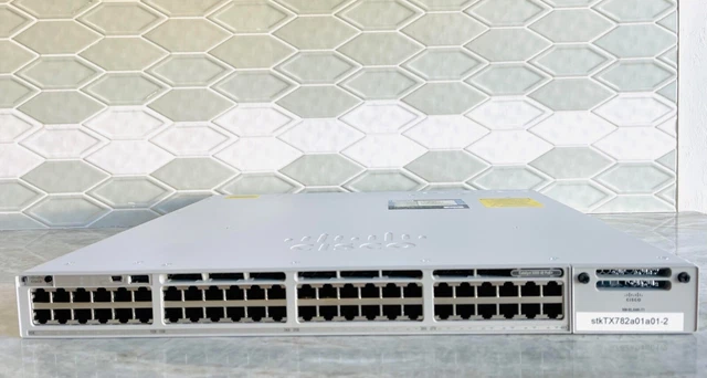 CISCO C9300-48P-E POE Switch w/ C9300-NM-4G Module REF £3,040.90 ...