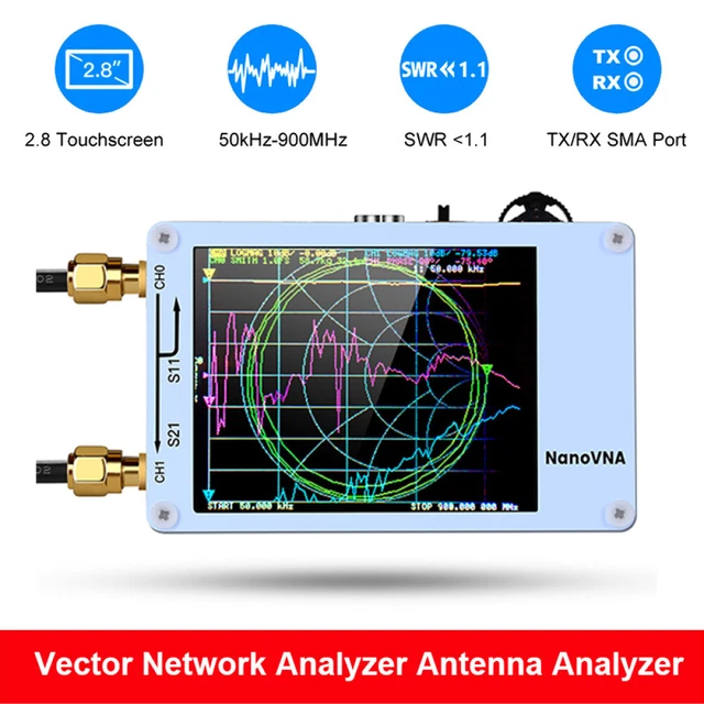 LITEVNA-64 VNA ANALYZER 50KHz-6.3GHz Portable Vector Network Antenna Analyzer SZ EUR 175,20 ...