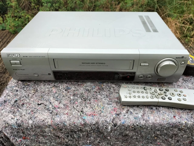 PHILIPS VCR VHS Video Cassette Recorder Vr708 £19.99 - PicClick UK