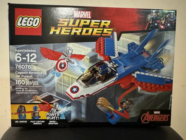 LEGO MARVEL SUPER Heroes Captain America Jet Pursuit (76076) EUR 66,47 ...