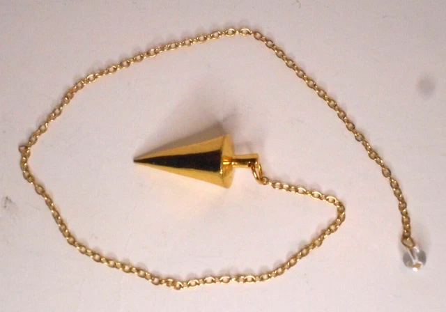 PENDULE RADIESTHÉSIE EN métal doré à voir . EUR 1,00 - PicClick FR