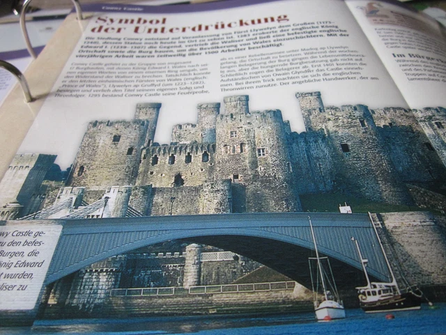 BURGEN UND SCHLÖSSER England Conwy Castle Symbol der Unterdrückung EUR ...