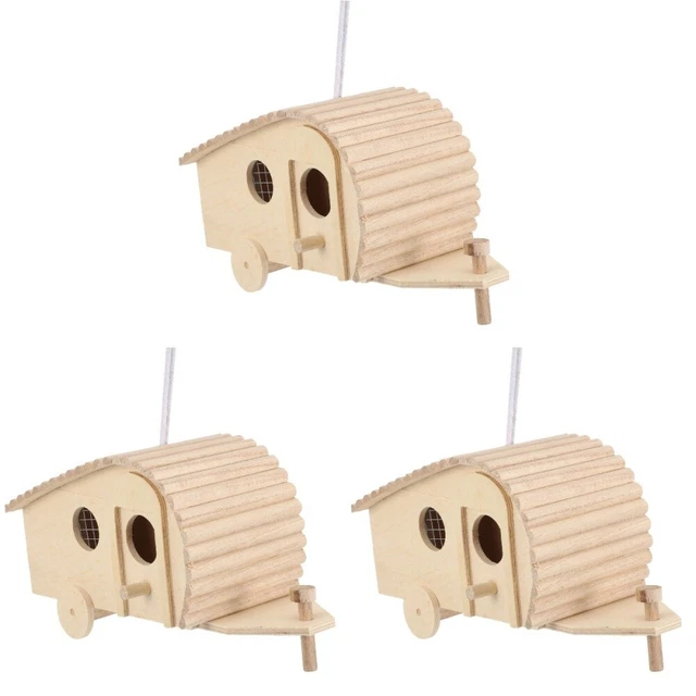 SET DI 3 case nido in legno per uccellini per esterni The Bird's EUR 37 ...