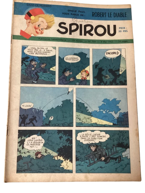 ANCIENNE REVUE SPIROU Vintage Bande Dessinée Livre Pas Lucky Luke Astérix 1952 EUR 4,00 ...