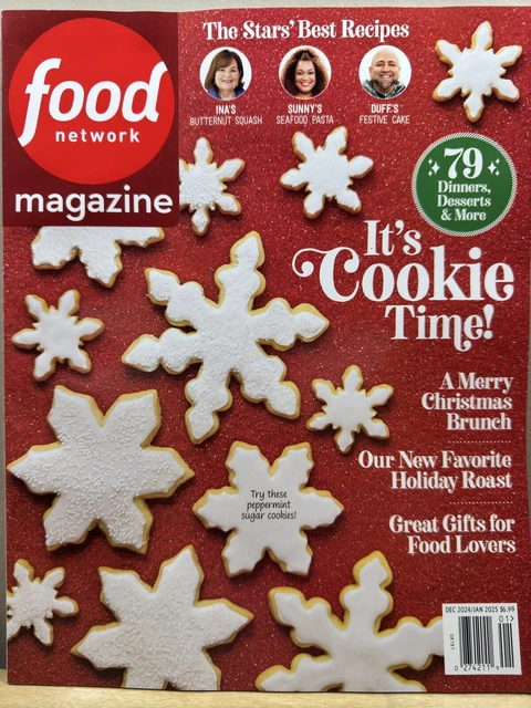 FOOD NETWORK MAGAZINE December 2024 January 2025 It's Cookie Time £9.71 ...