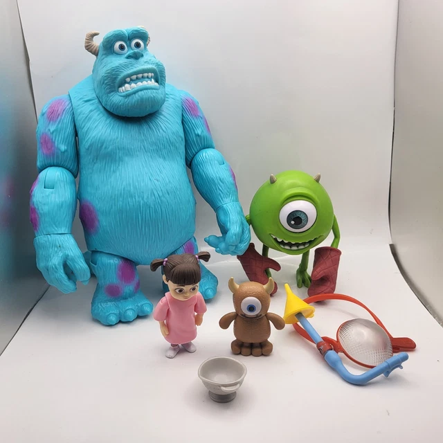 DISNEY PIXAR MONSTERS Inc Mike Sulley & Boo With Teddy Figures Set £24. ...